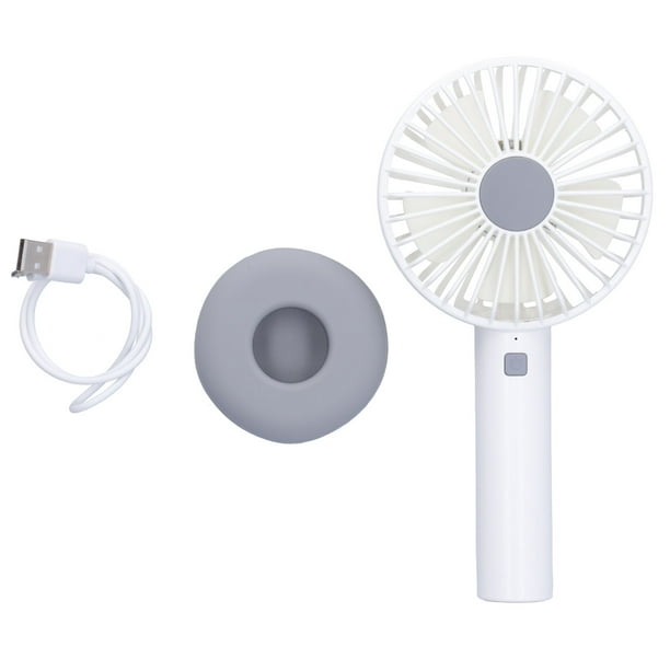 Night Light Fan, White Donut Shaped Hand-Held Fan, LED Night Light For ...