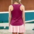 Bmisegm Girls Tank Tops Lightweight Sleeveless Ruffle Racerback Round ...
