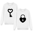 FINALGANG Men's Valentine's Day Festive Hoodie With Heart Key Lock ...