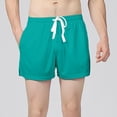 Bmisegm Mens Athletic Shorts Solid Color Casual Breathable Lightweight ...