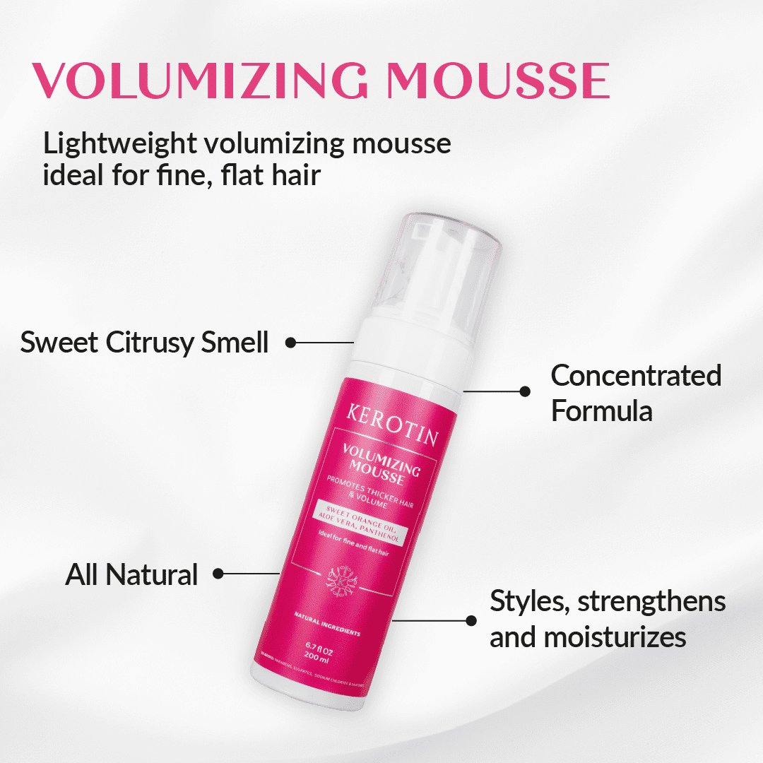 Buy Kerotin Volumizing Hair Mousse - Lifter Foam for Instant Hair ...