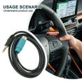 CENL 3.5mm AUX Input Interface Cable Adapter for ALPINE KCE-236B CDA ...