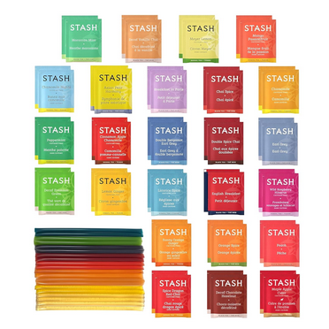 Stash Tea Fruity Herbal Tea 6 Flavor Tea Sampler, 6 boxes With 18-20 ...