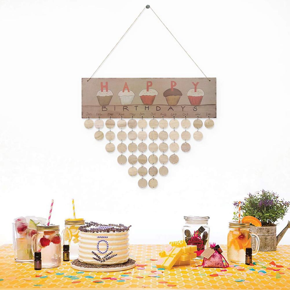 Recordatorio de días especiales de cumpleaños Tablero de calendario de ...