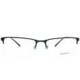 Burberry BE1282 Metal Unisex Semi-Rimless Eyeglasses Black Palladium ...