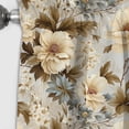 Designart "Ethereal Flourishing Rococo II" Floral Blackout Curtain ...