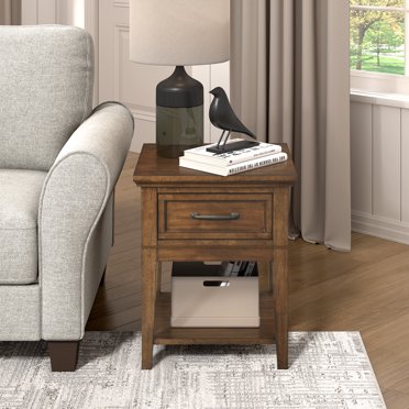 OakvillePark Valpico Round End Table, Espresso - Walmart.com