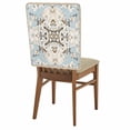 Bohemia Flowers Chair Back Covers, Boho Ethnic Rustic Abstract Pattern ...