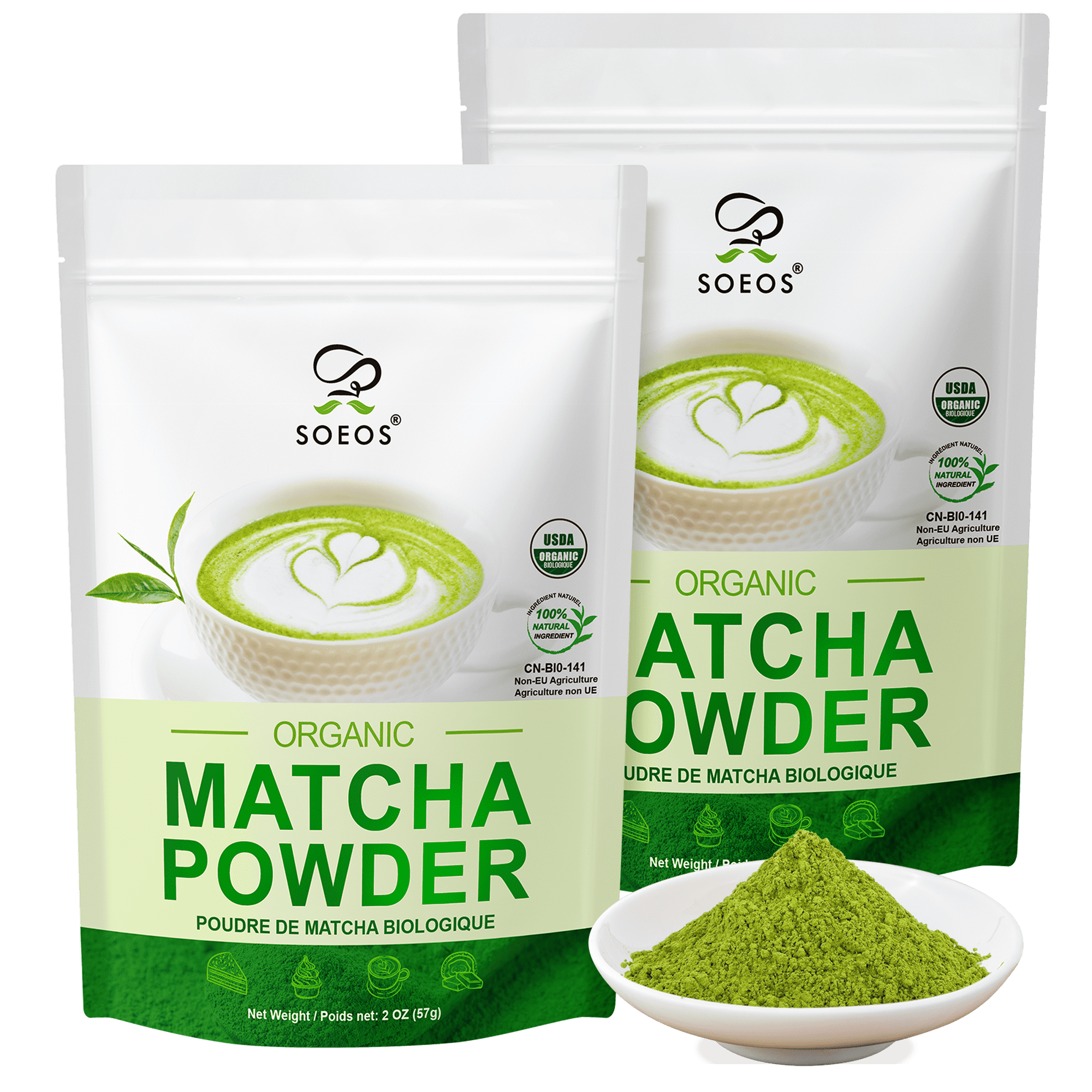 Click here for Soeos Organic Matcha Powder 2oz*2  4oz In Total 4... prices