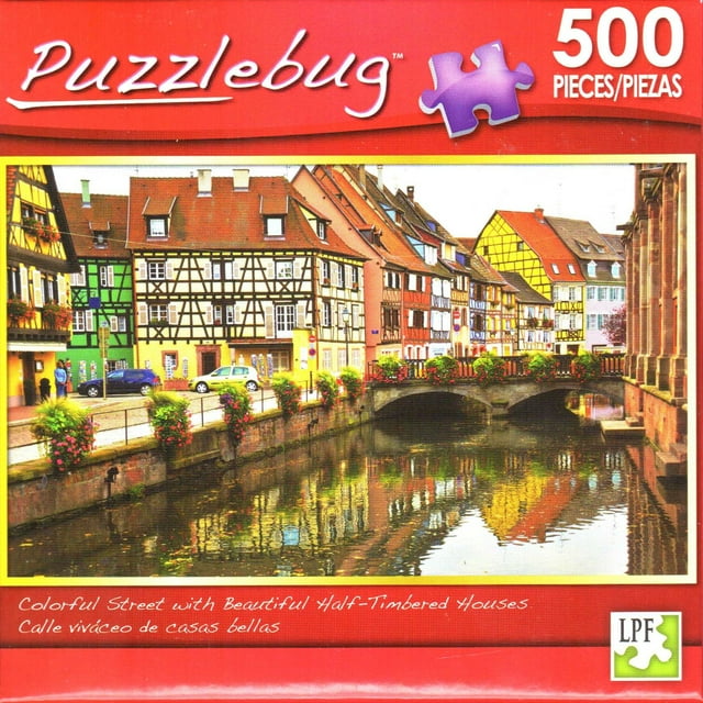 Puzzlebug 500 - Colorful Street with Beautiful Half Timbered Houses ...