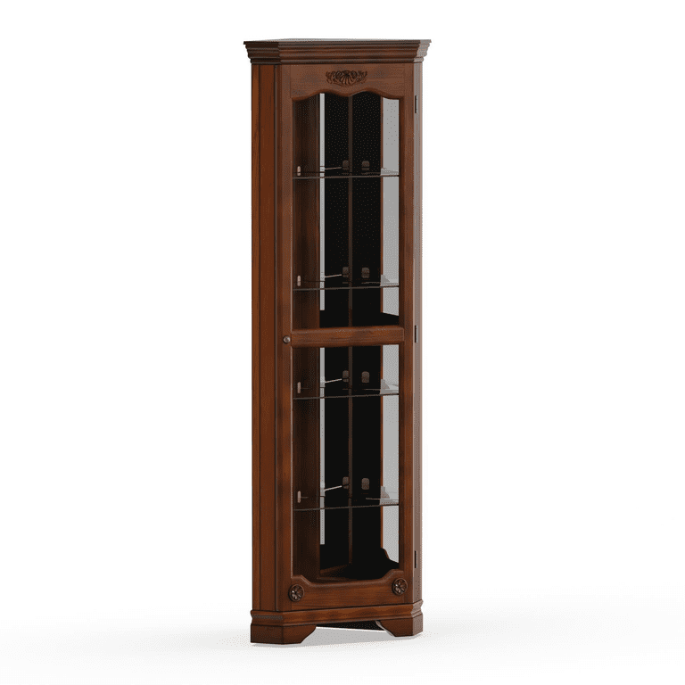 Coaster 5 Shelf Corner Curio Cabinet | Cabinets Matttroy
