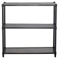 TRINITY EcoStorage 3 Tier Adjustable Flat Slat Wire Shelving, Dark ...