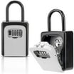 Key Storage Lock Box, Combination Lock Box, Wall Mounted Lock Box Black ...