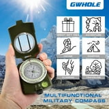Moncolis Waterproof Military Lensatic Sighting Compass 0.507lb Army ...