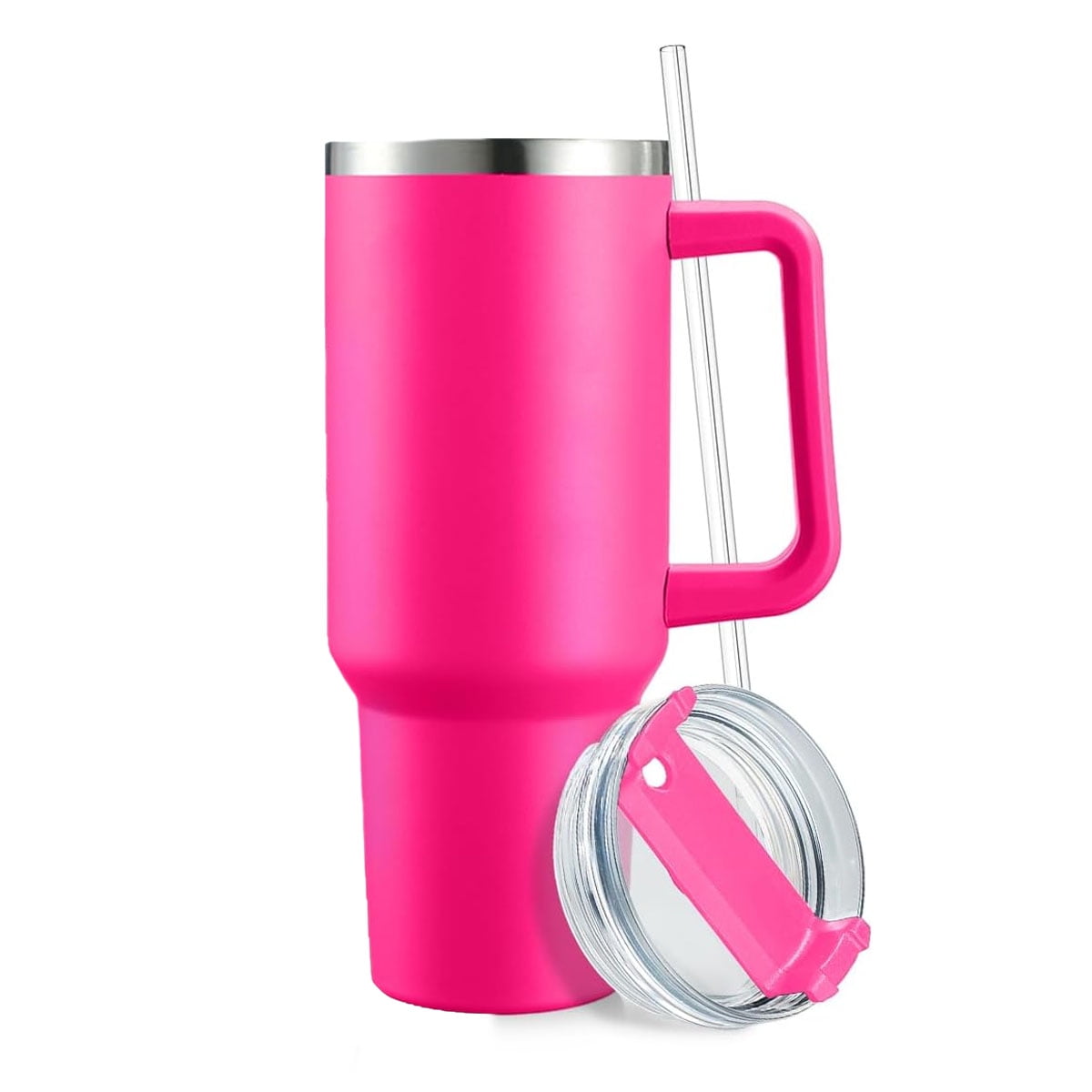 Termo De 40oz Con Asa Y Popote Acero Inoxidable Agua Cafe Kimhi Ideal ...