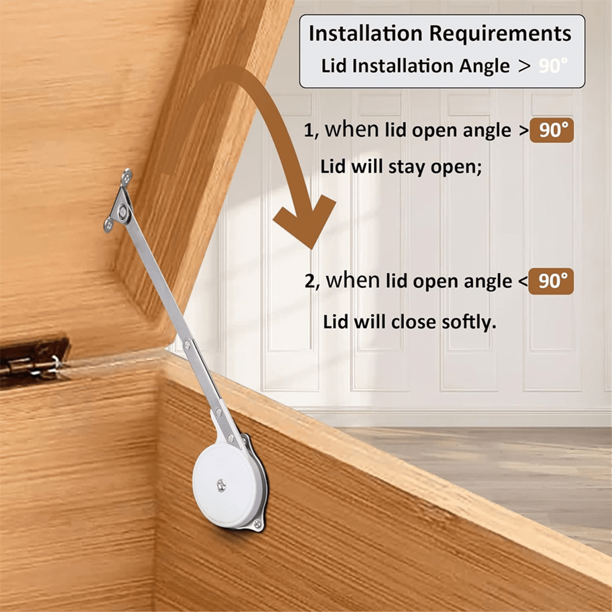 Soft close hinges for toy box store