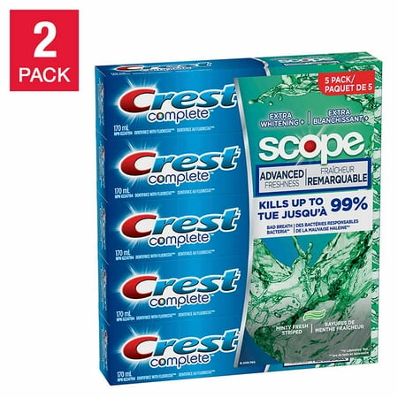 Crest Complete Extra Whitening + Scope Toothpaste, 2-pack - Walmart.ca