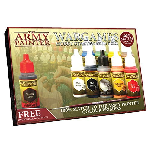 Miniatures Paint Set, 10 Model Paints with FREE Highlighting Brush ...