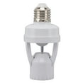 Motion Sensor Light Socket, E27 Motion Activated Light Bulb Holder Auto ...