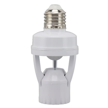 Motion Sensor Light Socket, E27 Motion Activated Light Bulb Holder Auto ...