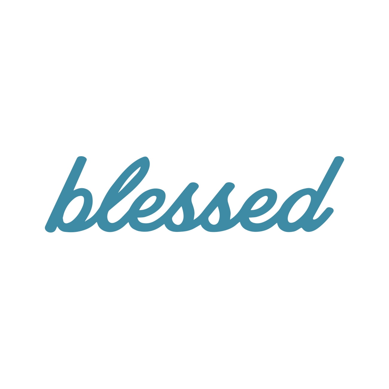 Blessed Sticker Decal Die Cut - Self Adhesive Vinyl - Weatherproof ...