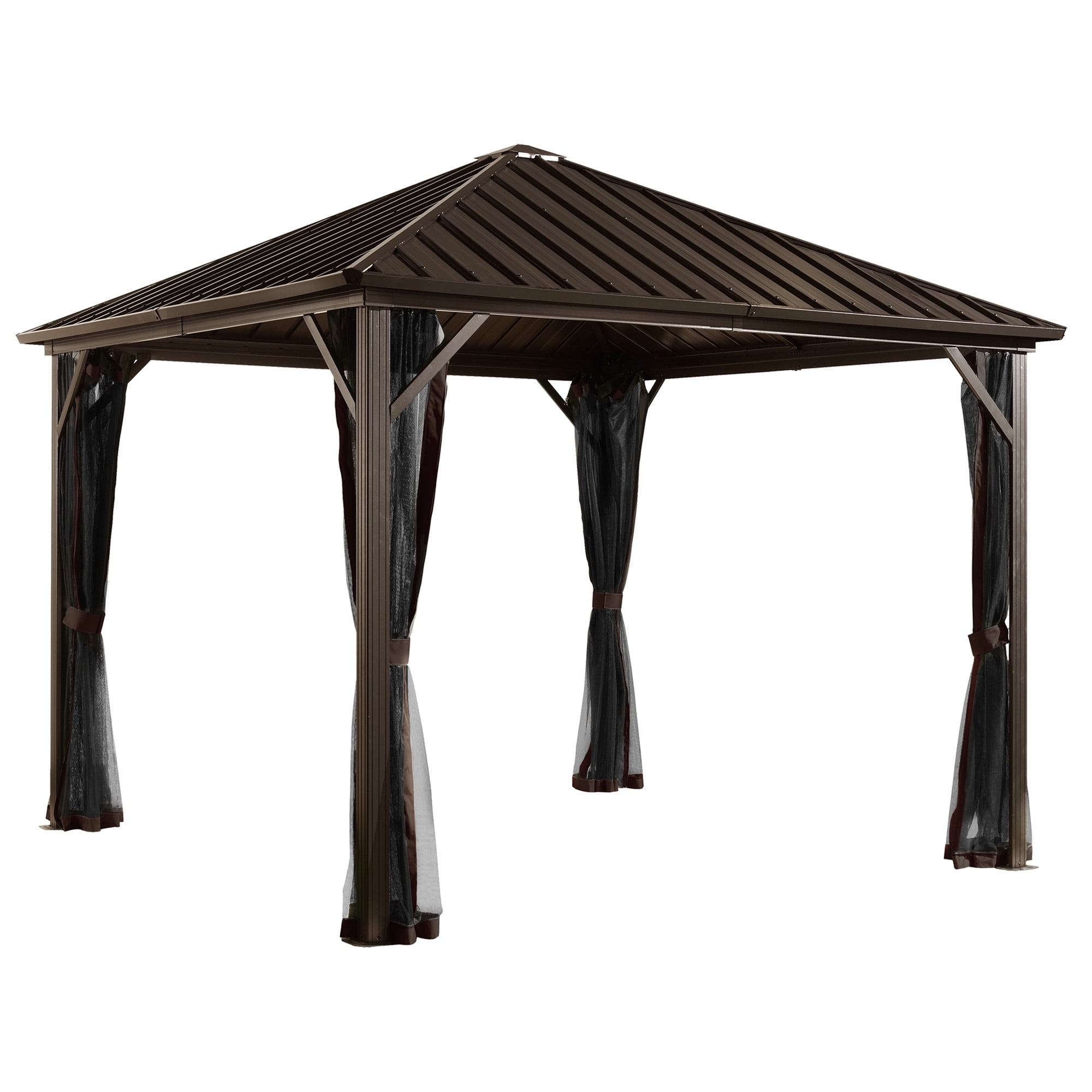 Click here for Sojag Dakota 10 X 10 X 9 Ft Dark Brown Gazebo 10 X... prices