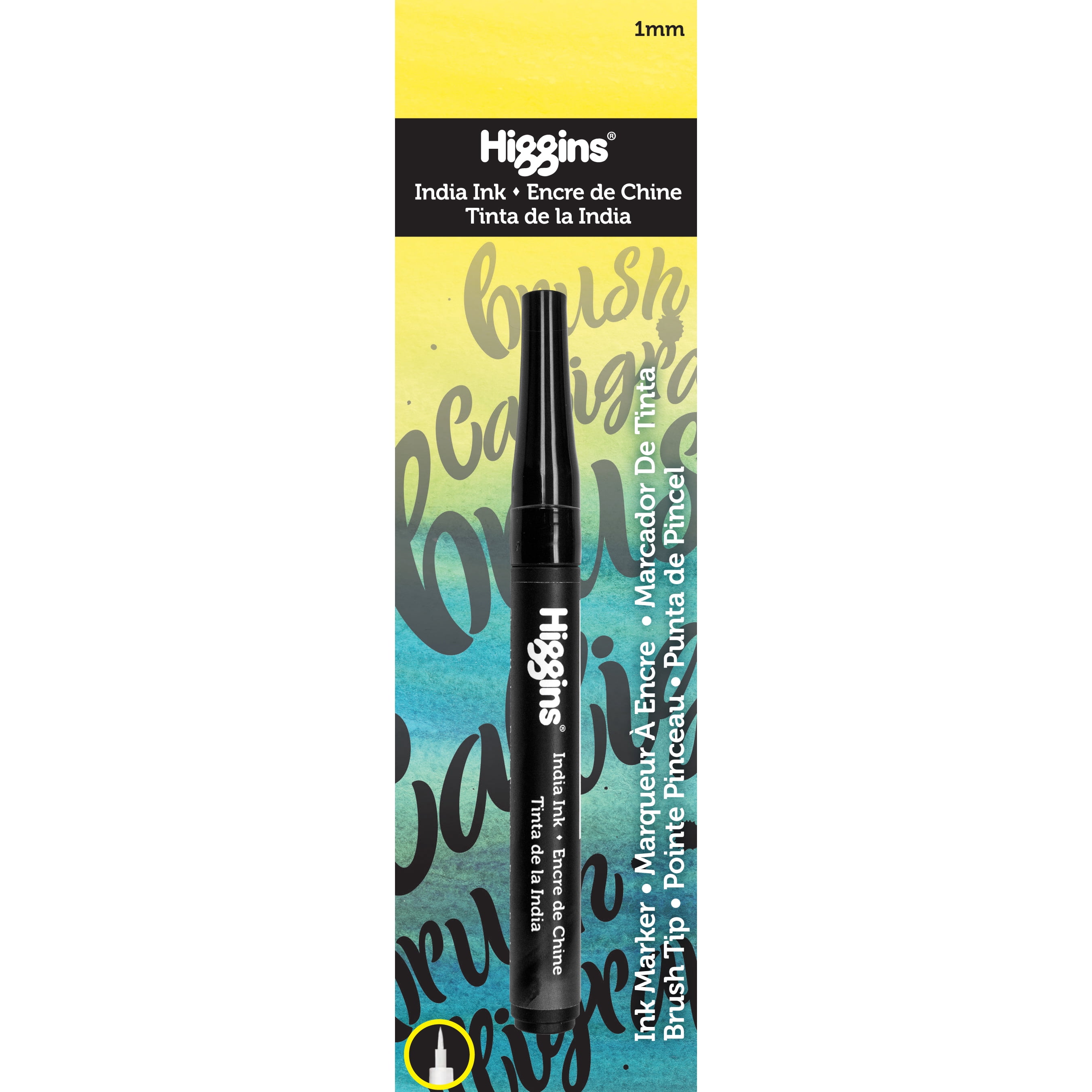 Higgins Ink Pump Marker, India Ink, Softliner Brush Tip - Walmart.com