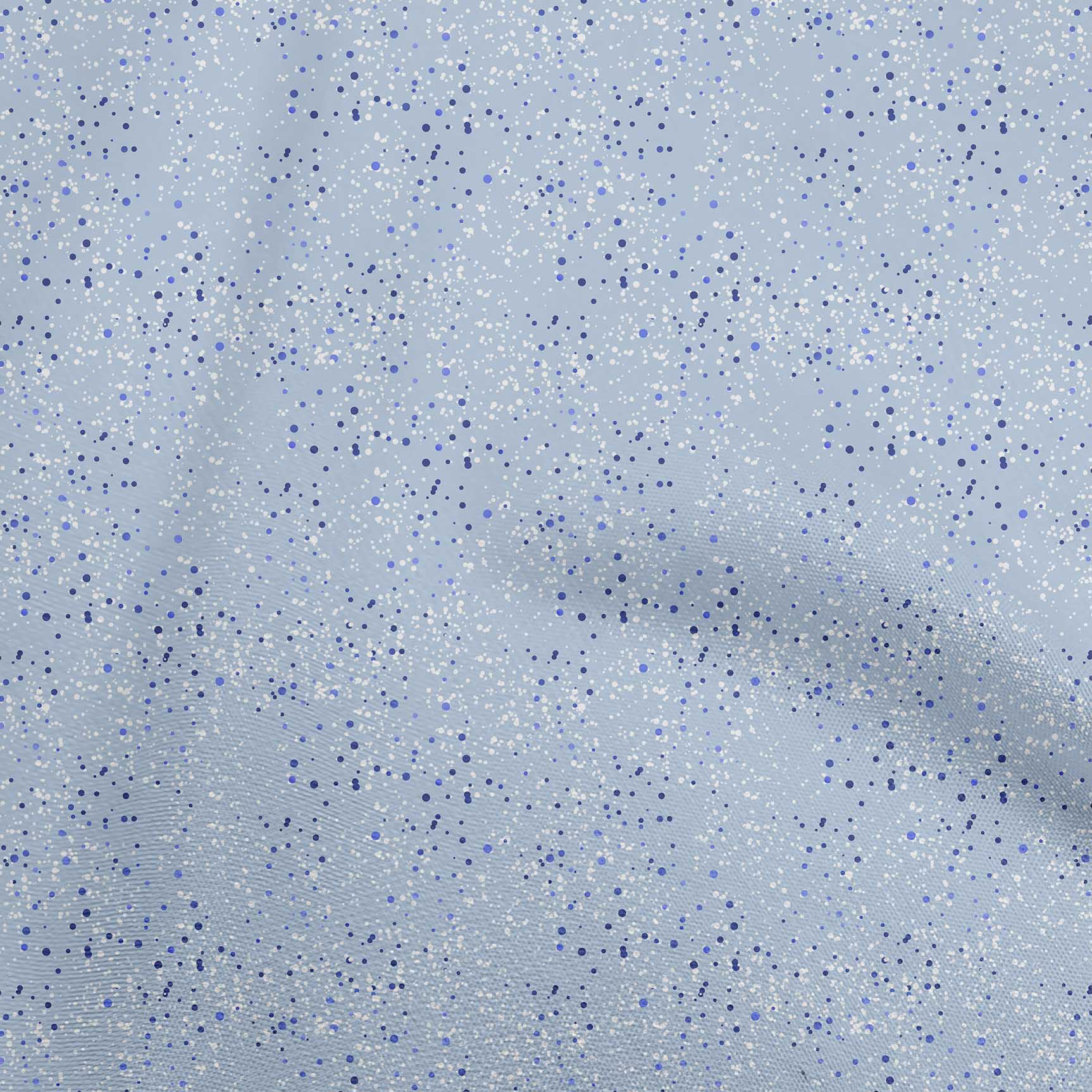 oneOone Viscose Chiffon Dusty Blue Fabric Dot Dress Material Fabric ...