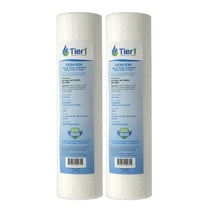 Tier1 5 Micron 20 Inch x 4.5 Inch | 6-Pack Pleated Polyester Whole House Sediment Water Filter ...