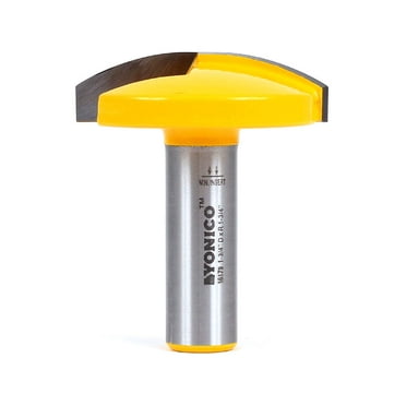 Small Standard Crown Cap Molding Router Bit - 1/2" Shank - Yonico 16111 ...
