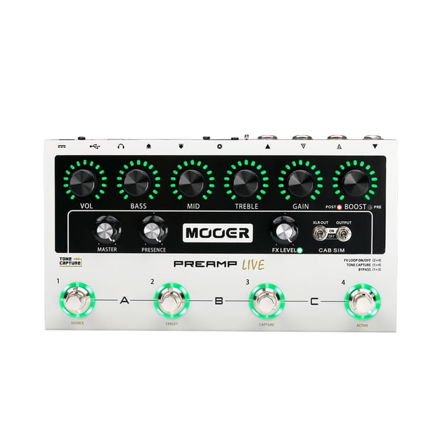 MOOER MOOER PREAMP LIVE Multi-Channel Digital Preamp with USB, 12 ...