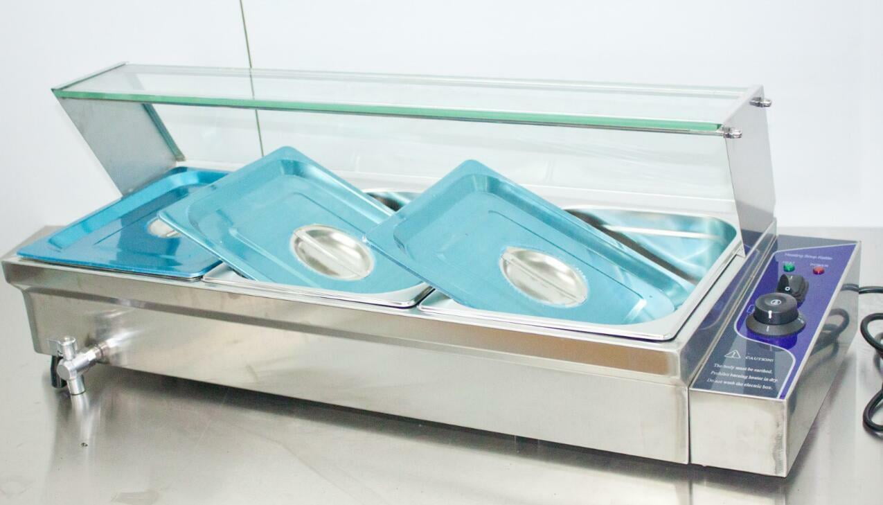 TECHTONGDA Electric Commercial Bain-marie Buffet Food Warmer Steam ...