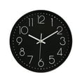 Yesbay 8 inch Silent Wall Clock Embossed Scale Round Dial Pointer ...