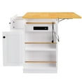 Kitchen Cart | Power Supply and Open Shelves | Scratch-proof Tabletop ...
