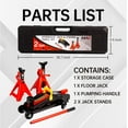 2 Ton (4400 lbs) Low Profile Hydraulic Floor Jack, Equipped with Blow ...