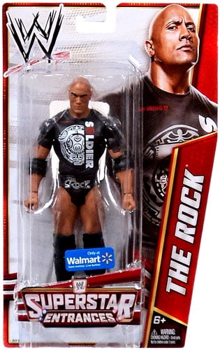 WWE Superstar Entrances The Rock Action Figure Wal-Mart Exclusive ...