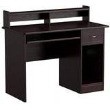 OneSpace 50-LD0101 Essential Computer Desk with Hutch and Keyboard Tray ...
