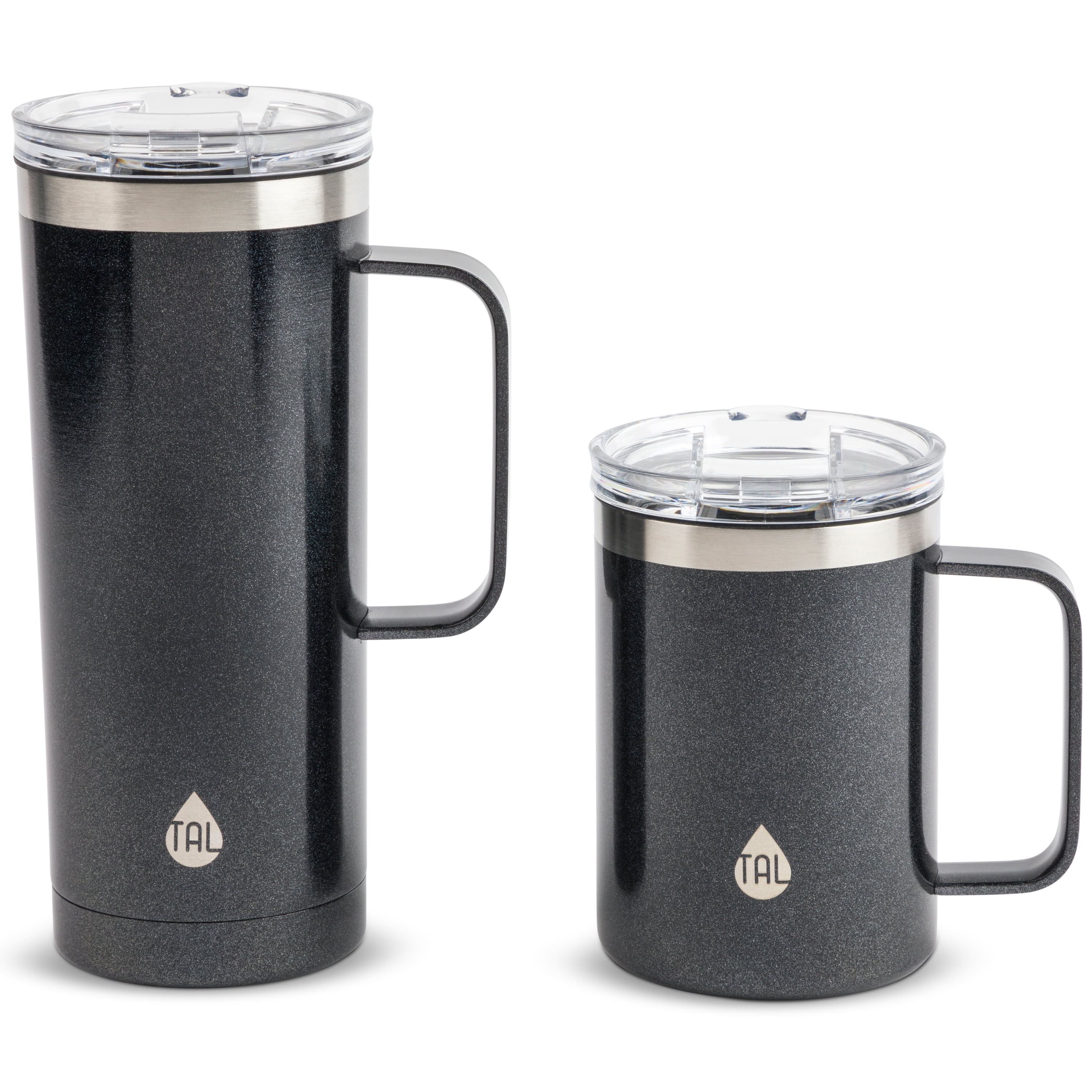 TAL Stainless Steel Mountaineer Coffee Mug 2 Pack, 20 fl oz and 12 fl ...