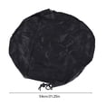 YAHHU Black Waterproof Wet Dry Bag 210D Reusable Swimwear Storage 21.3 ...