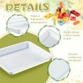 10 Pack White Plastic Art Trays, Craft Organizer Storage Trays for ...