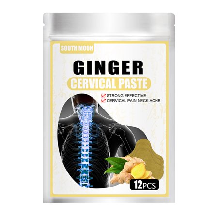 12pcs Ginger Medical Plaster Neck Muscle Lumbar Back Patch Cervical ...