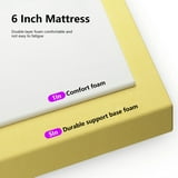 King Size Base Foam Mattress, 6 Inch, Medium-Firm, CertiPUR-US ...