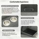 Churanty Power Recliner Sofa Set 4 Seat Home Theater Couch Set with ...