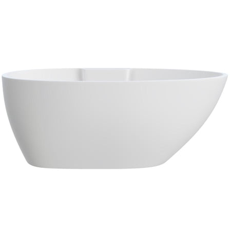 56" x 30" Flora Retrofit Freestanding Acrylic Tub - with Deckmount ...