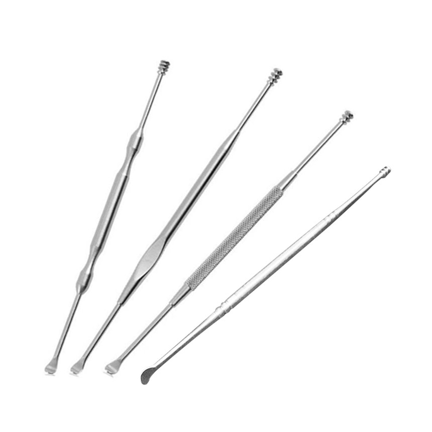 Double Head Ear Pick Earwax Removal Curette Medical Grade Ear Cleaning ...