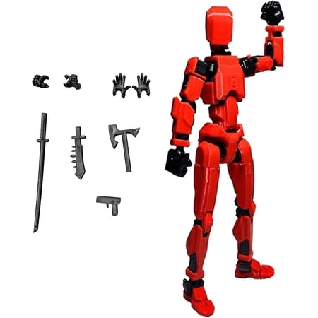 IM T13 Action Figure, Titan 13 Action Figure with 4 Types of Weapons ...