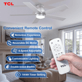 TCL 52" Silver Flush Mount Ceiling Fan with Lights - Walmart.com
