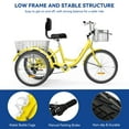 Uforic 7-Speed Adult Tricycle, 24 & 26 Inch 3-Wheel Cruiser with ...