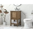 19 inch single bathroom vanity in driftwood - Walmart.com
