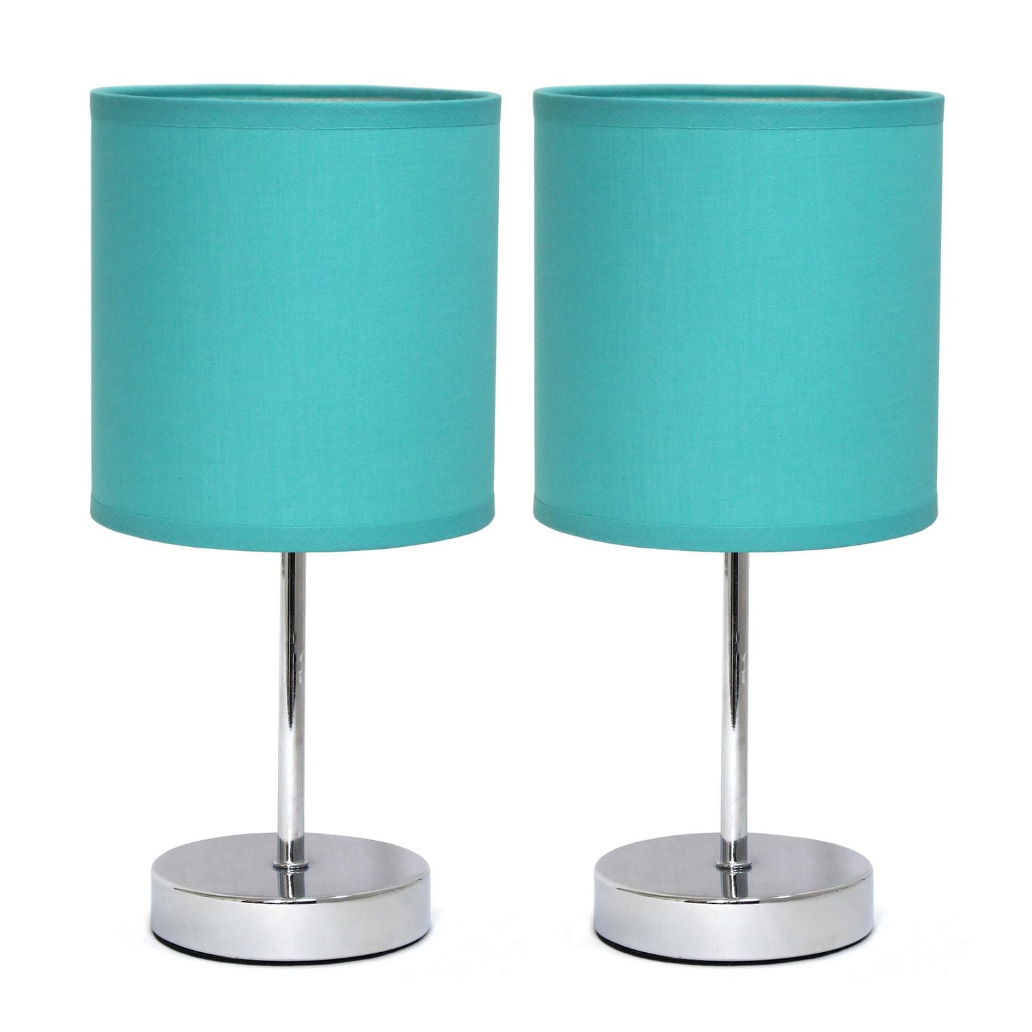 Click here for Simple Designs Chrome Mini Basic Table Lamp With F... prices